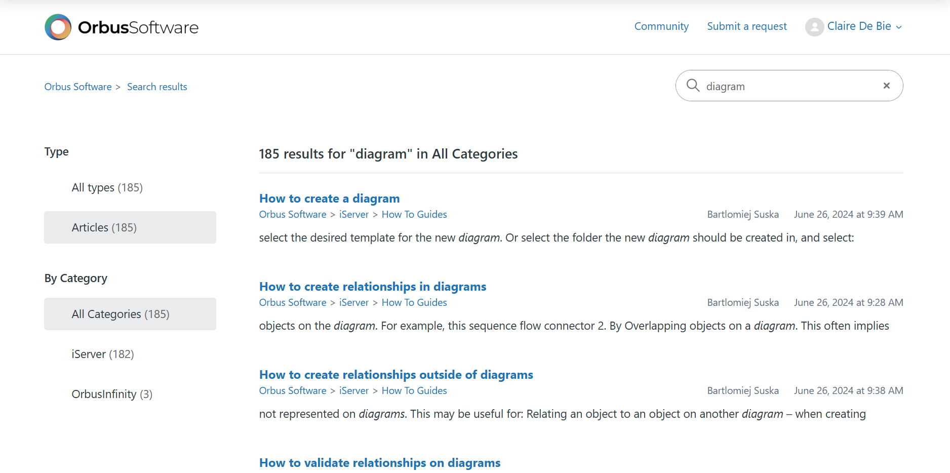 Using Orbus Knowledge Base – Orbus Software