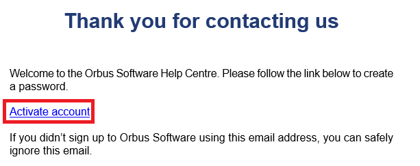 Register for a Help Center User Account – Orbus Software
