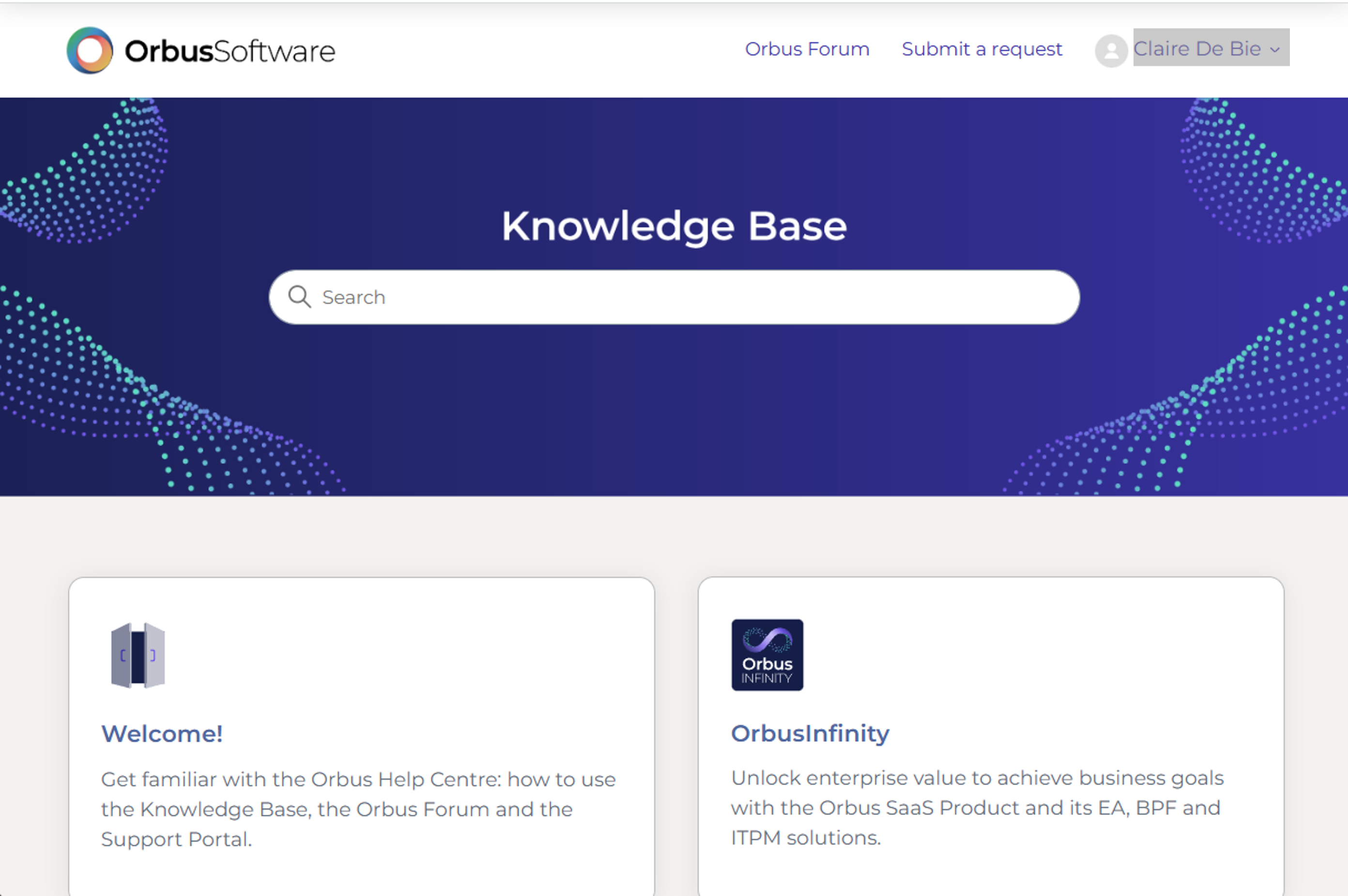 Using Orbus Knowledge Base – Orbus Software