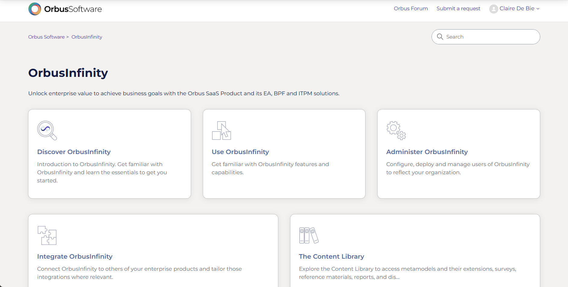 Using Orbus Knowledge Base – Orbus Software