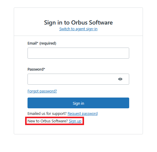Register for a Help Center User Account – Orbus Software